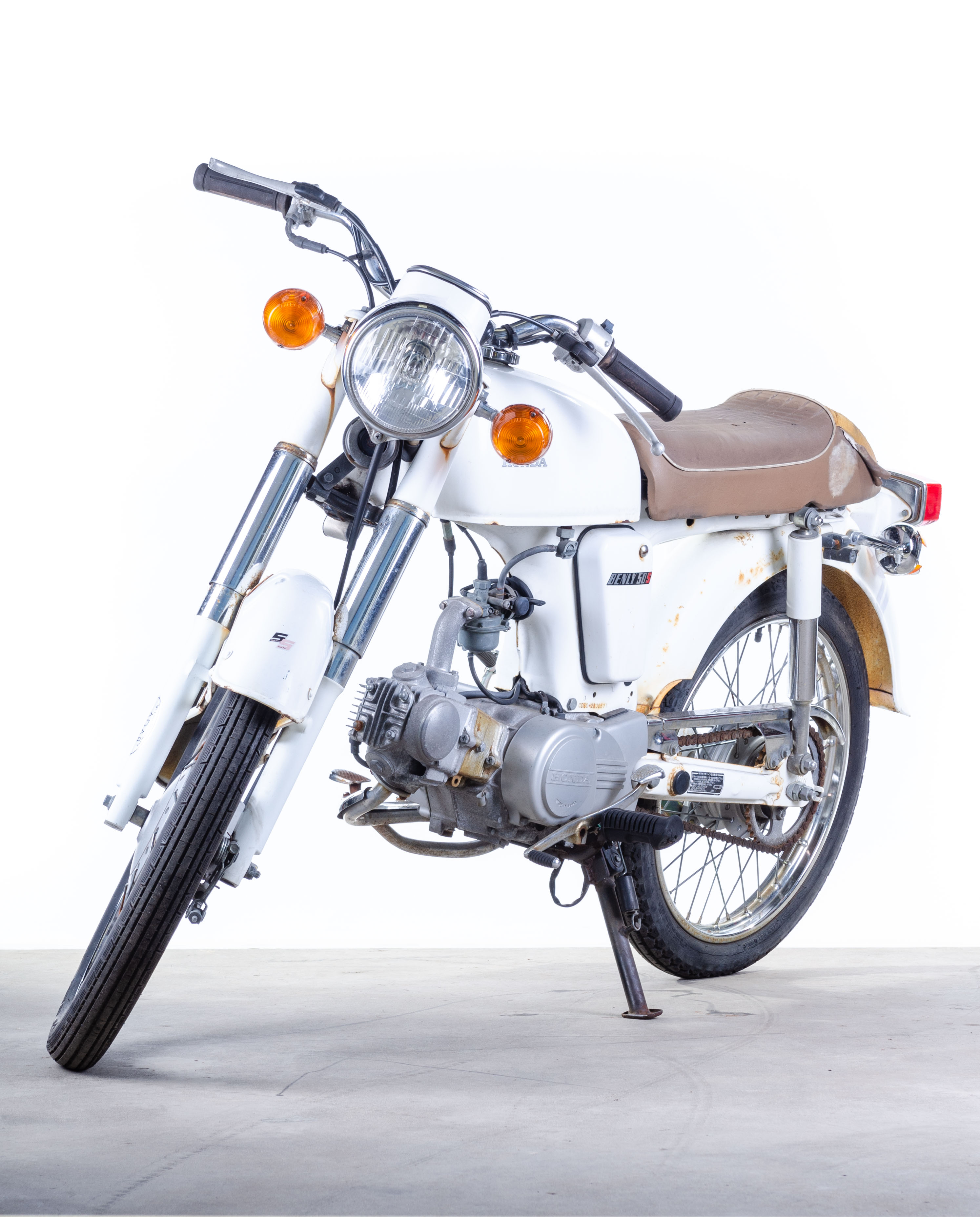 Honda Benly 50S wit · Fourstrokebarn