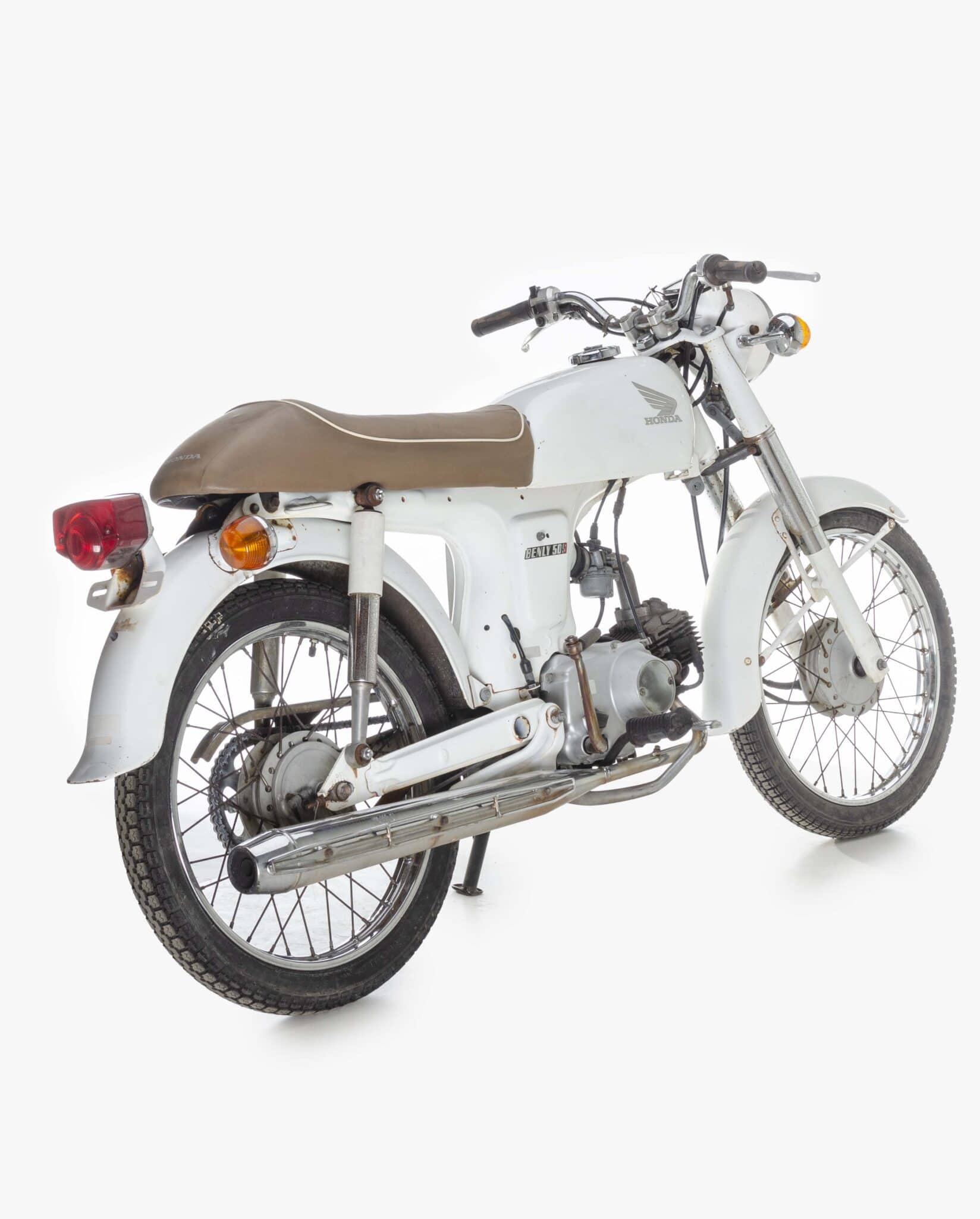 Honda Benly 50S white - 74455 km · Fourstrokebarn Honda & Parts