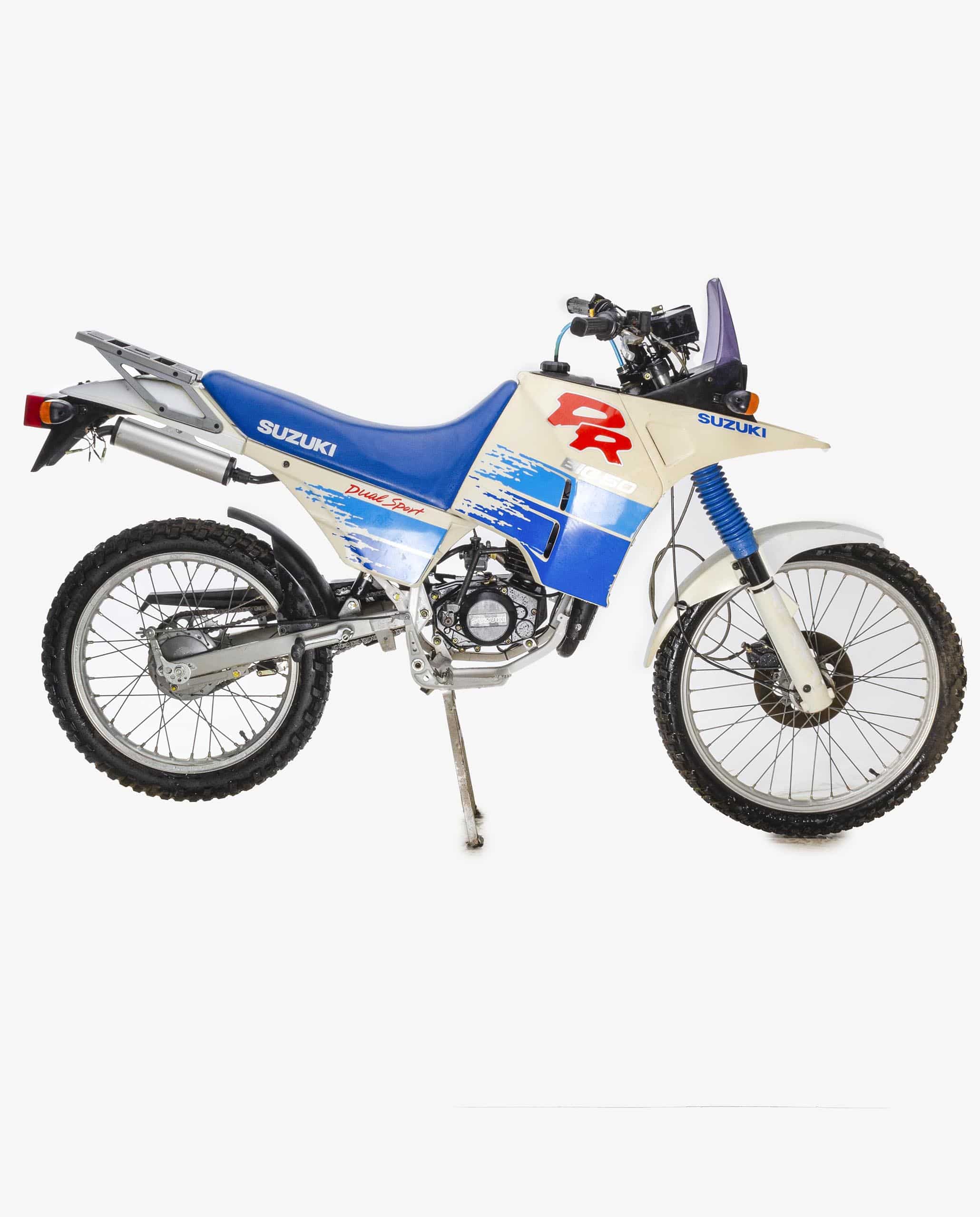 Suzuki DR50 Big white-blue - 32 km · Fourstrokebarn Honda & Parts