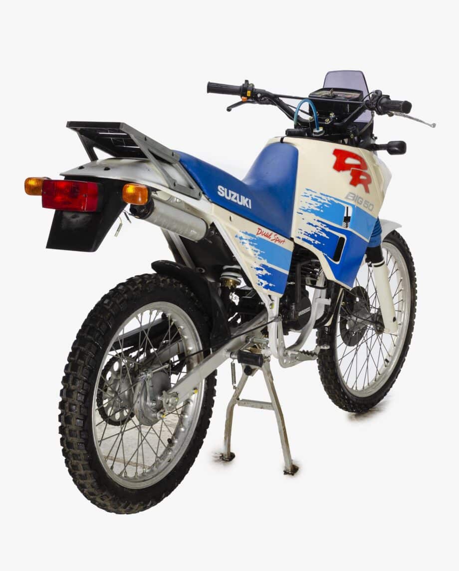 Suzuki DR50 Big wit-blauw - 32 km · Fourstrokebarn Honda & Parts
